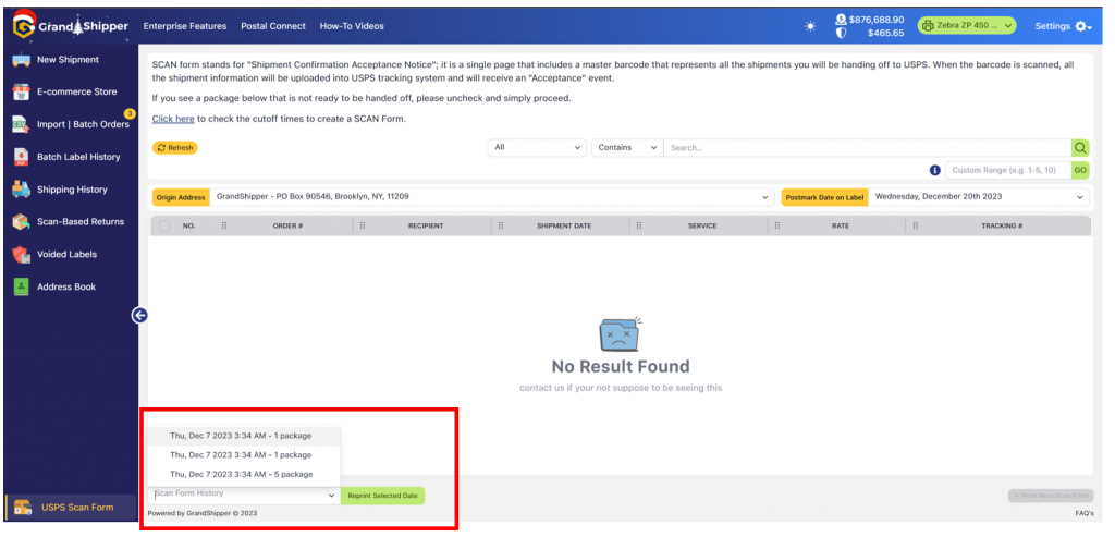 How to Print USPS Scan Form (5630)